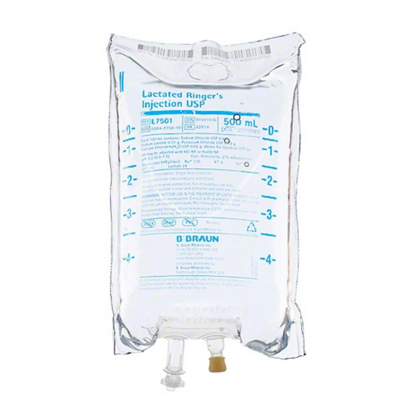 Braun Lactated Ringer’s Injection USP 500 ML - Medical Spa Supply