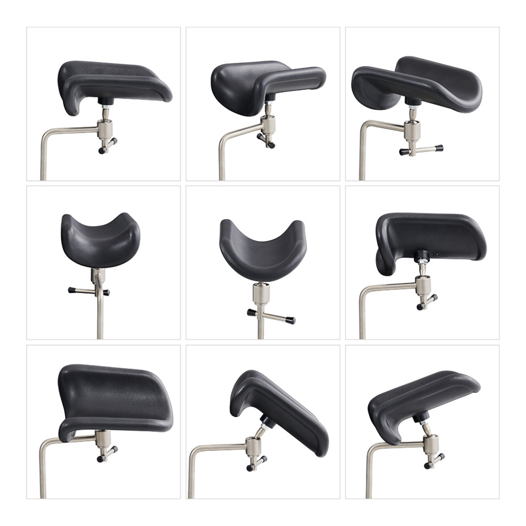 DIR Fiona Exam Table With Stirrups (8246EBYH-stirrups) - Medical Spa Supply