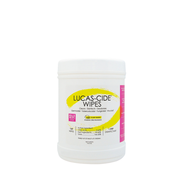 Lucas-Cide Disinfectant Wipes (9910) - Medical Spa Supply