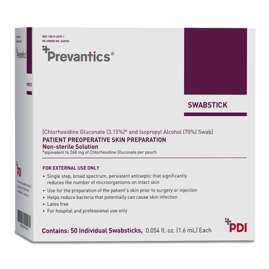 PDI Prevantics® Swab, Swabstick & Maxi Swabstick - Medical Spa Supply